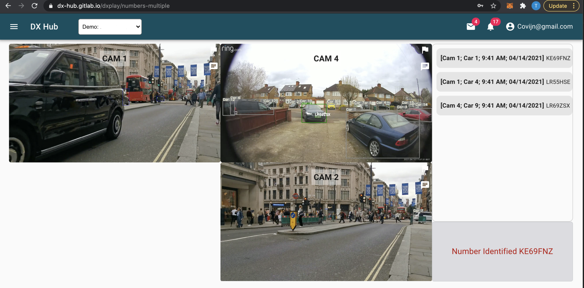 APNR (number plate detection) monitoring system - DeepX